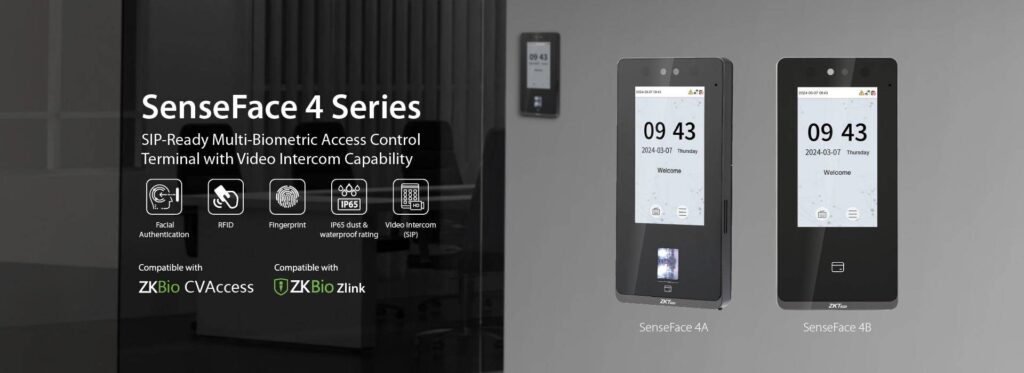 Máy Chấm Công Zkteco SenseFace 4A
